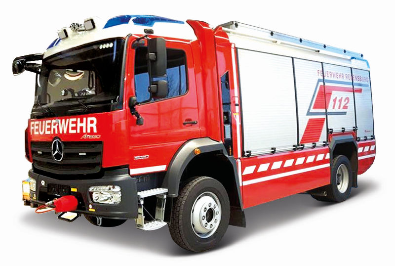 Bburago Diecast Fire Department Mercedes Magirus RW Fire Truck