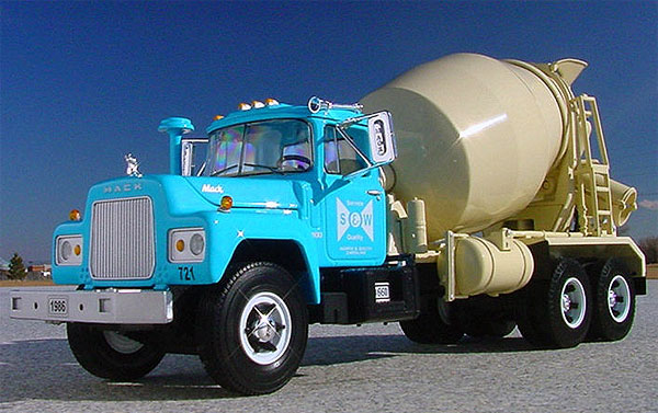 First Gear Replicas Ready Mix Mack R Cement Mixer