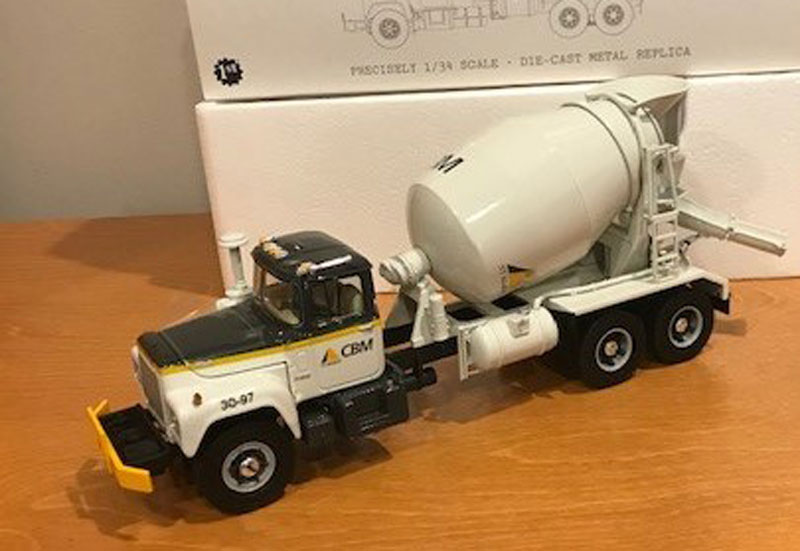 First Gear CBM Concrete Mixer Mack R Model Cement