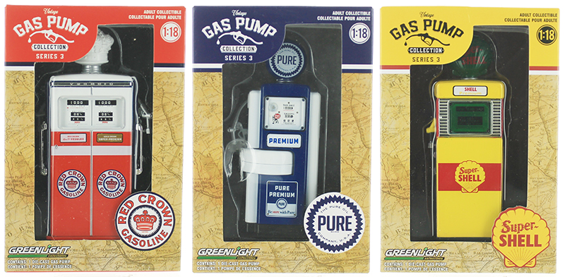 Greenlight Diecast Vintage Gas Pump Collection Series 3 Three