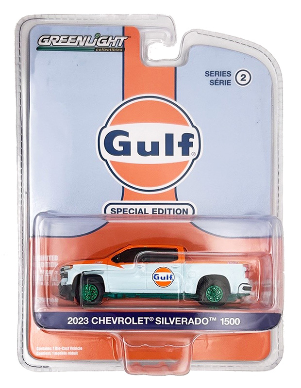 Greenlight Diecast Gulf 2023 Chevrolet Silverado 1500 Z71 LT