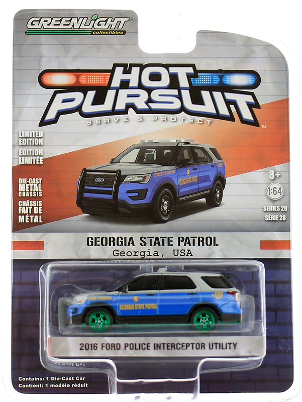Greenlight Diecast Georgia State Patrol 2016 Ford Police Interceptor