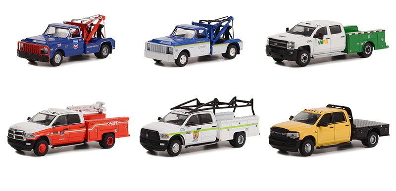 Greenlight Diecast Dually Drivers Series 10 6 Piece Set
