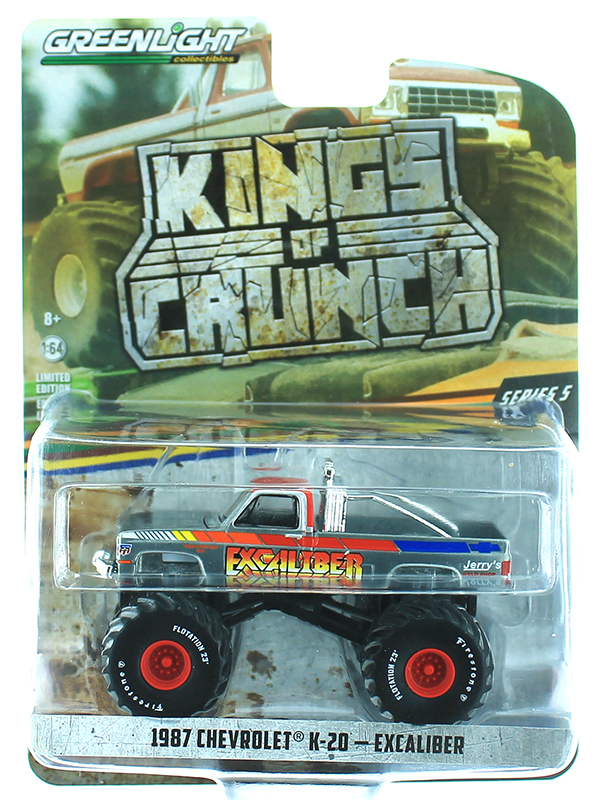 Greenlight Diecast Excaliber 1987 Chevrolet K20 Silverado Monster Truck
