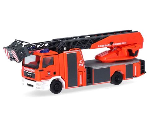 Herpa Model Ransbach Baumbach Fire Service MAN TGM Turntable