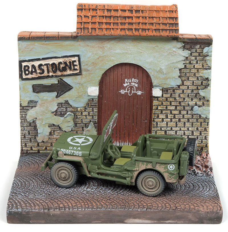 Johnny Lightning To Bastogne WWII Diorama Willys MB Jeep