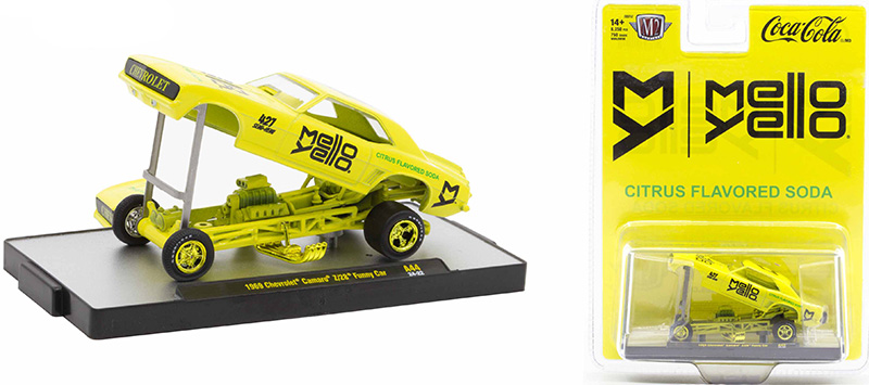 M2 Machines Mello Yello 1969 Chevrolet Camaro - 52500-A44-C-SP