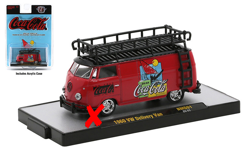 M2 Machines Coca Cola 1960 Volkswagen Delivery Van M2