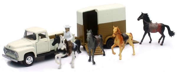 New-Ray Toys Horse and Rider Playset Playset