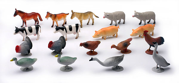 New-Ray Toys Farm Animal Playset Playset is semi random