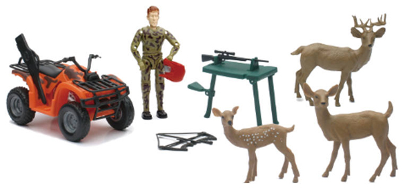 New Ray Toys 4 Wheeler Deer Hunting Playset Playset
