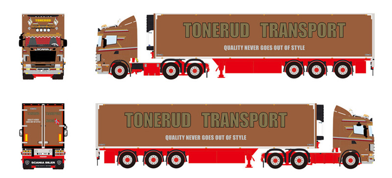 WSI Model Tonerud Scania 4 Series Flat Roof 6X2
