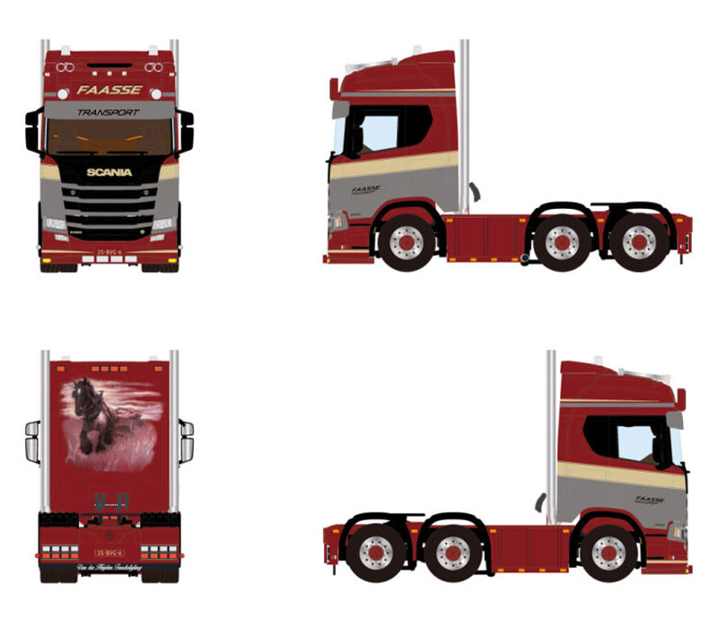 WSI Model Faasse Transport Scania R Highline